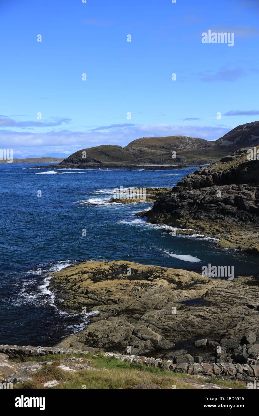 Beach ardnamurchan peninsula lochaber highlands hi-res stock ...