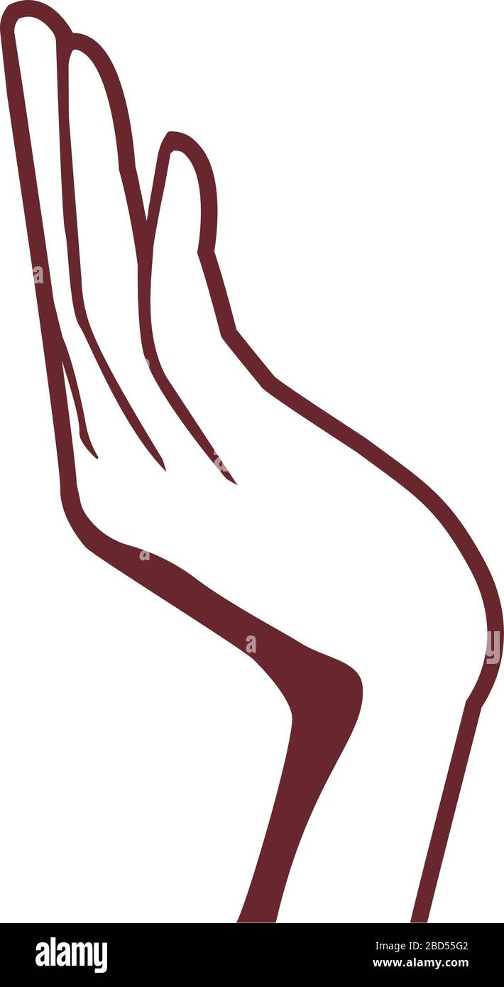 Female hand pose arm Cut Out Stock Images & Pictures - Alamy