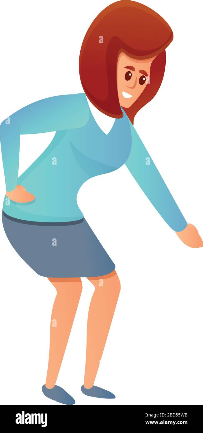 Woman cat protection icon. Cartoon of woman cat protection vector icon ...