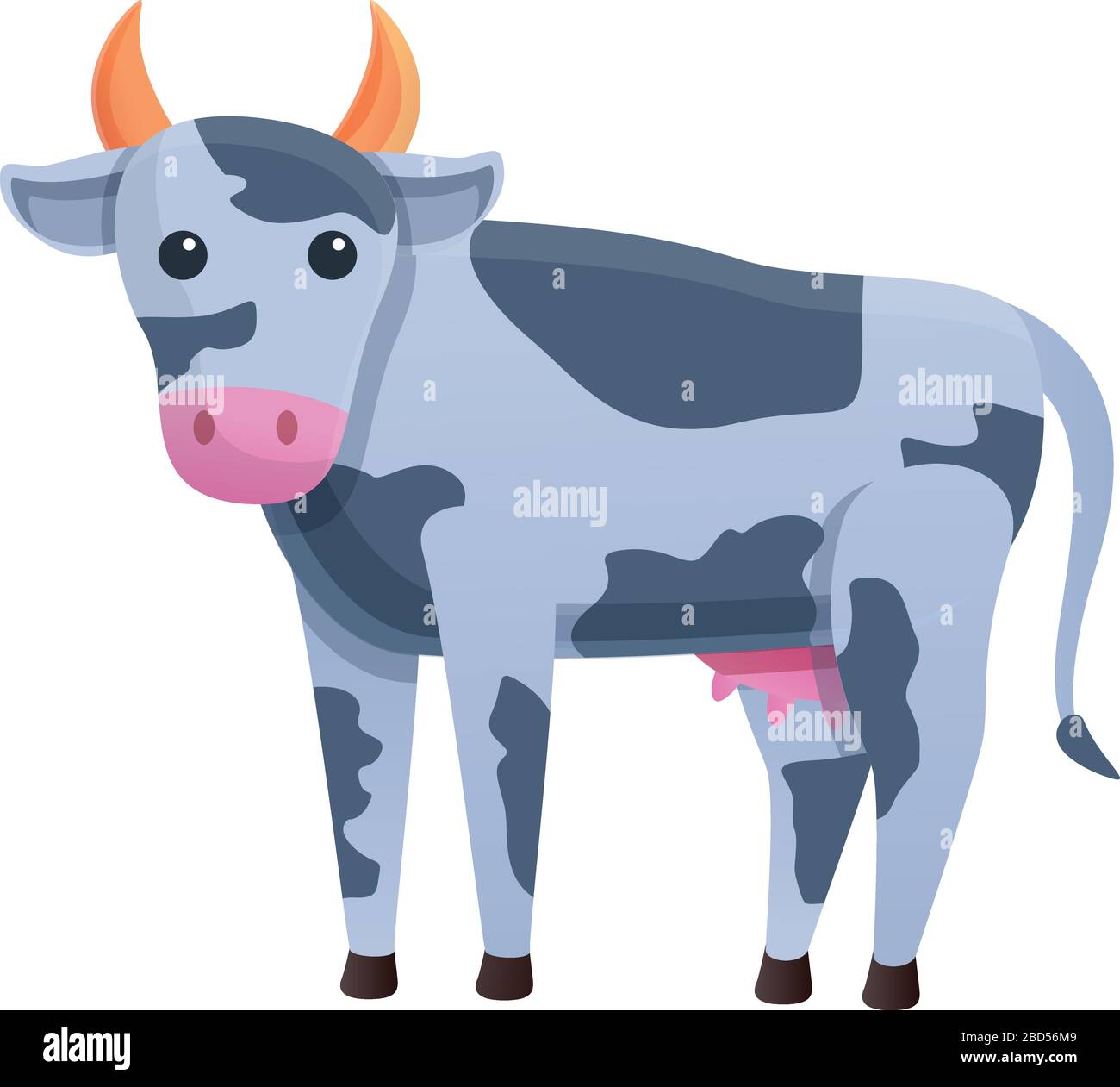 Cow veterinary icon. Cartoon of cow veterinary vector icon for web ...