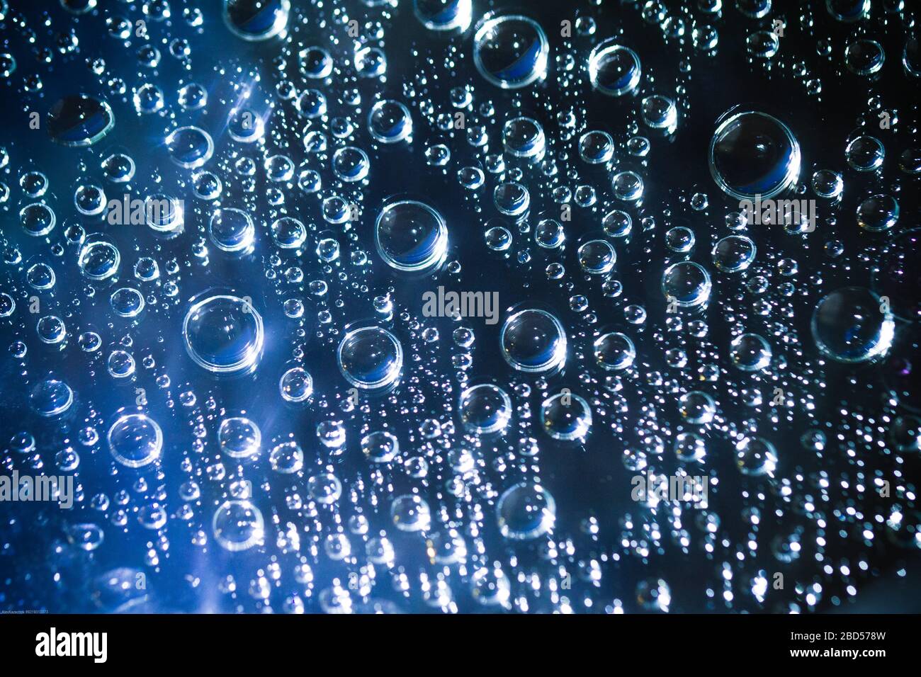 view through drops of water Stock Photo - Alamy
