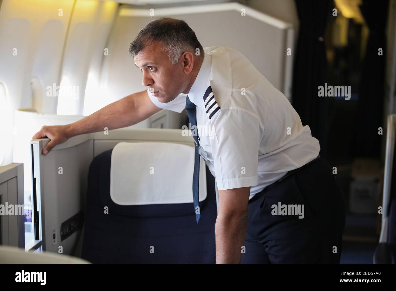 Johannesburg, South Africa - May 08 2012: British Airways Middle Aged ...