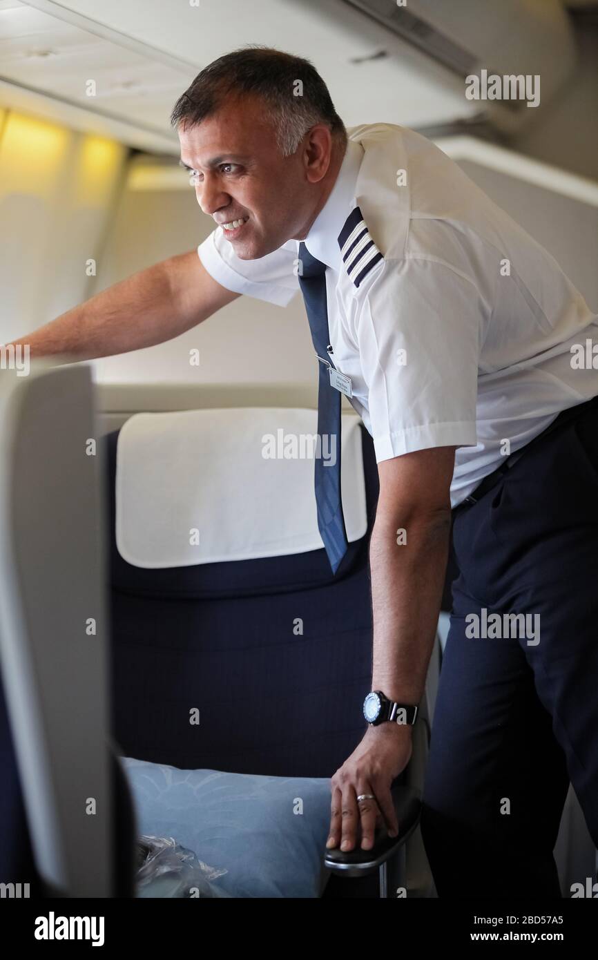 Johannesburg, South Africa - May 08 2012: British Airways Middle Aged ...