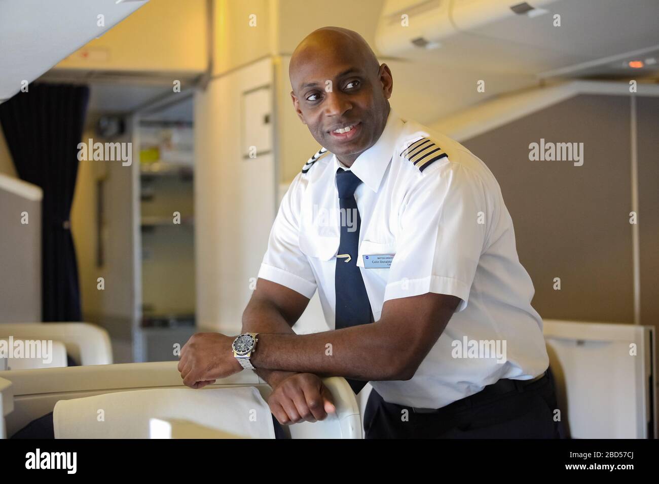 Johannesburg, South Africa - May 08 2012: British Airways Middle Aged ...