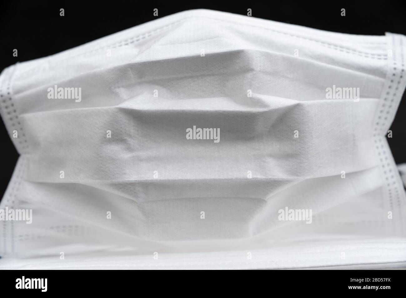 White surgical mask for protection against Coronavirus COVID-19 (SARS ...