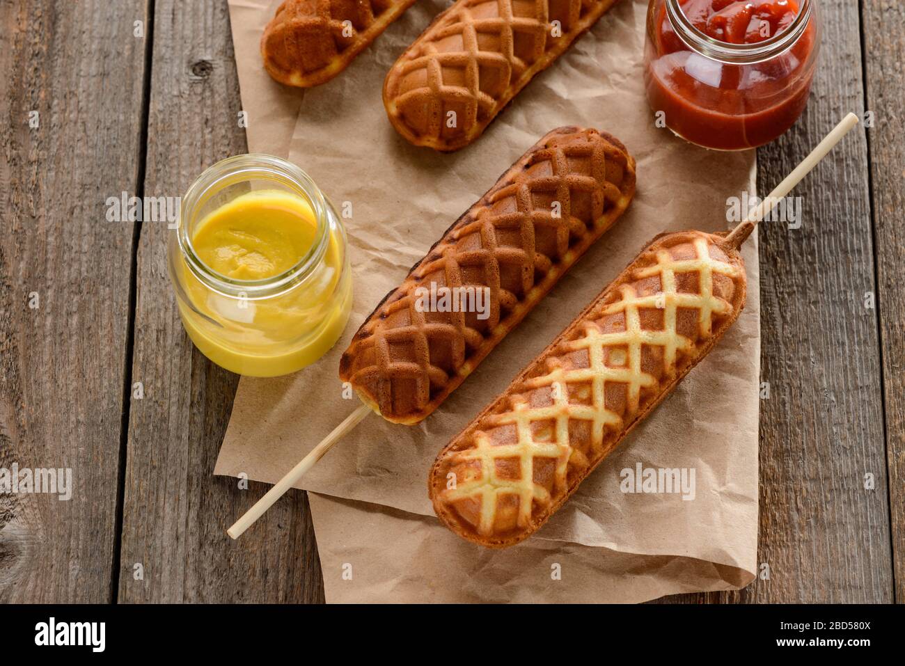 Waffle dogs hi-res stock photography and images - Alamy