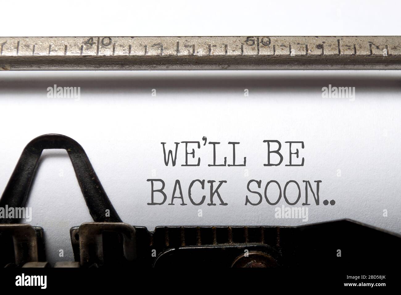 Come back soon hi-res stock photography and images - Alamy