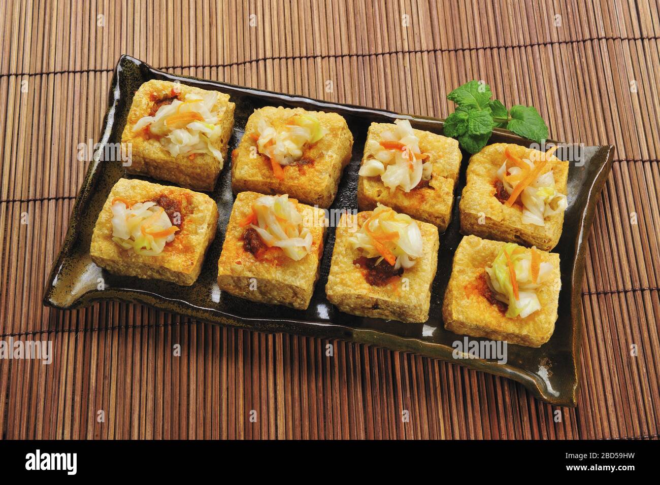 The food portrait of stinky tofu Stock Photo - Alamy