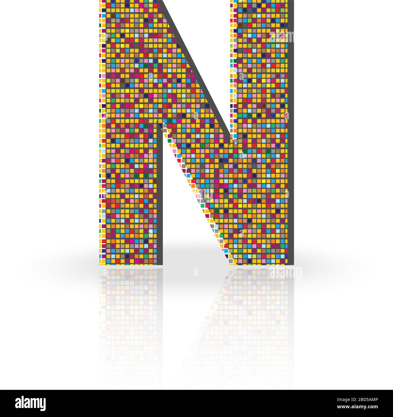 3d letter n Stock Vector Images - Alamy