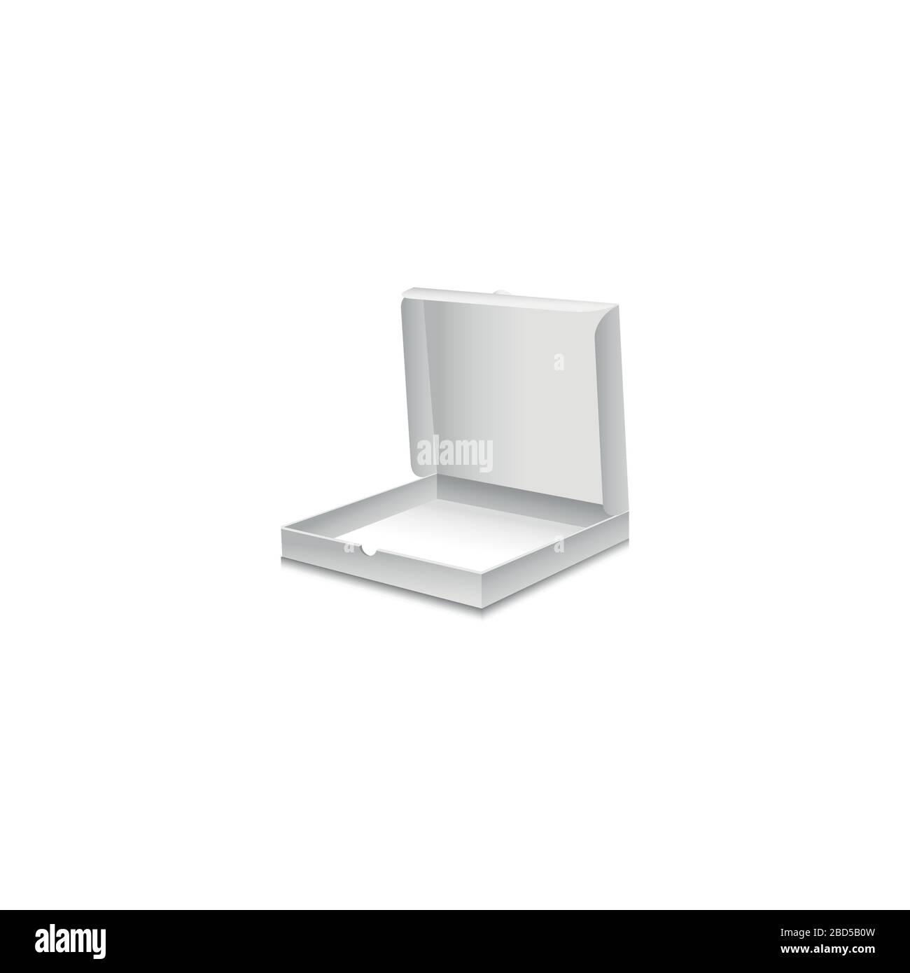 Empty open pizza box Black and White Stock Photos & Images - Alamy