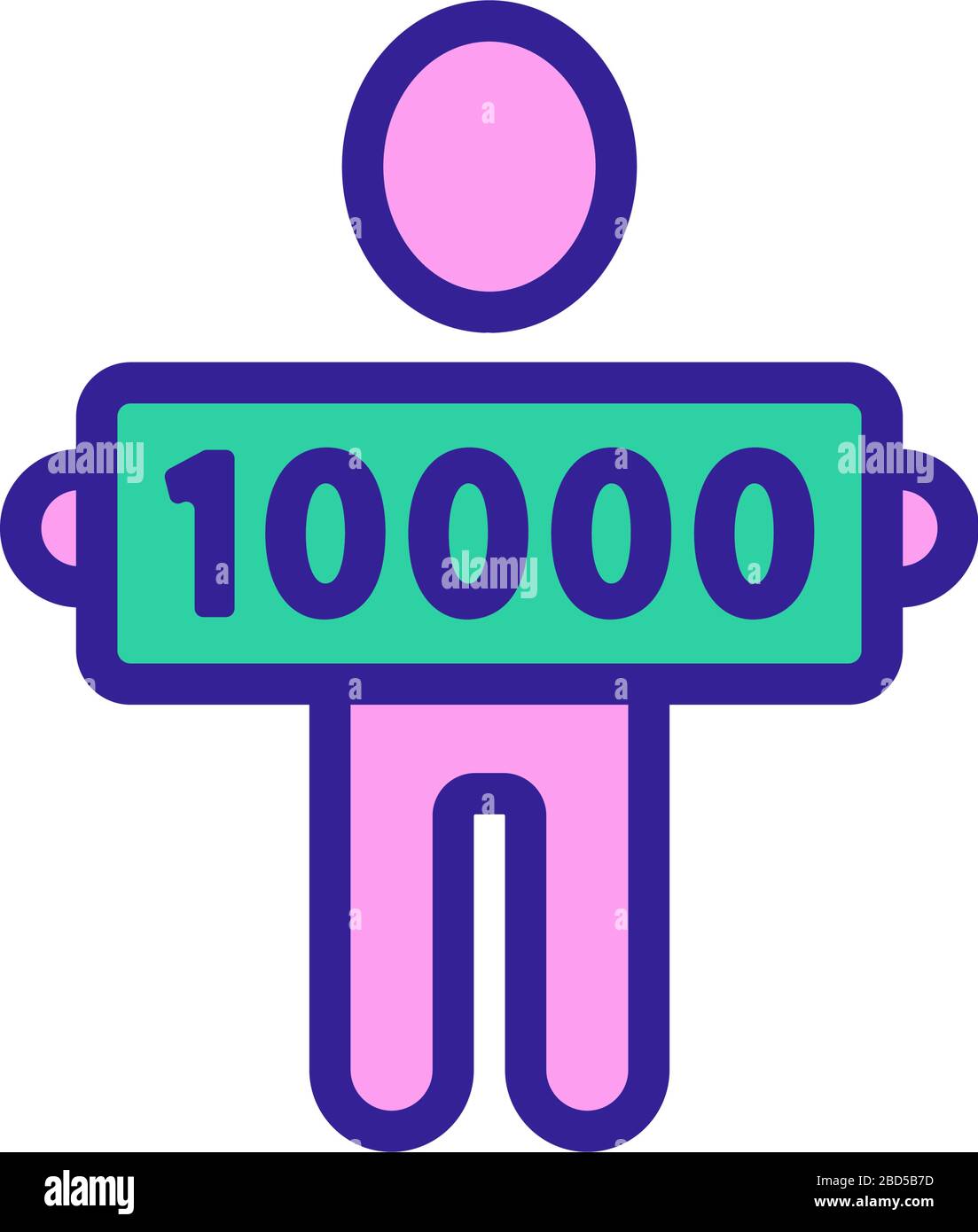 bingo lottery winner icon vector outline illustration Stock Vector ...