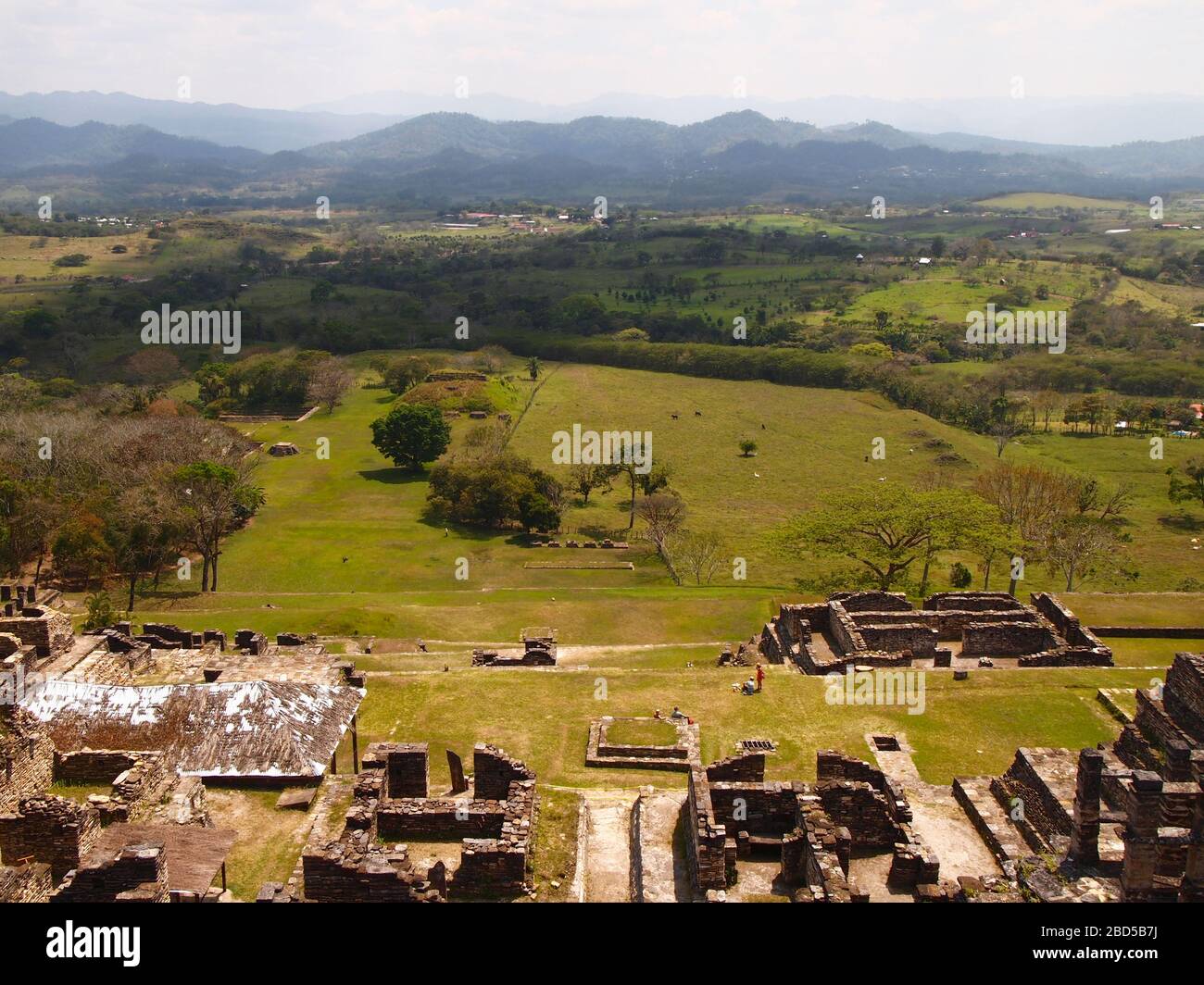Ruins of the archaeological site of Tonina, a Mayan palace complex in ...