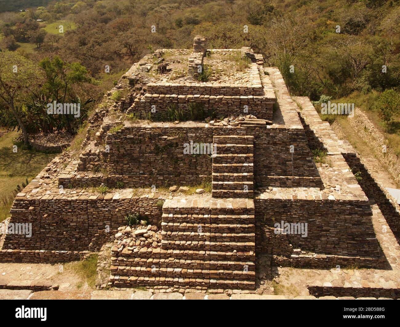 Ruins of the archaeological site of Tonina, a Mayan palace complex in ...