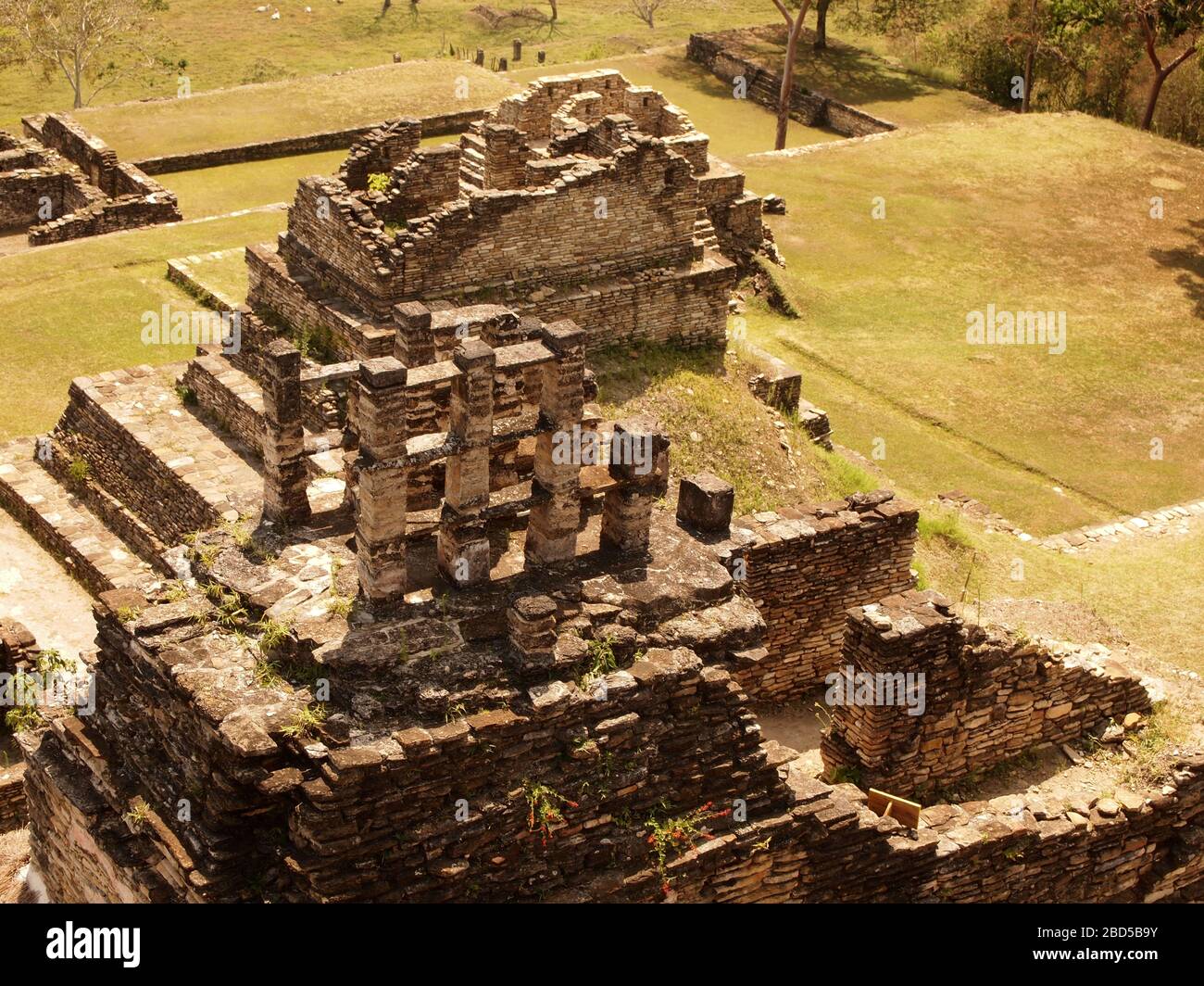 Ruins of the archaeological site of Tonina, a Mayan palace complex in ...