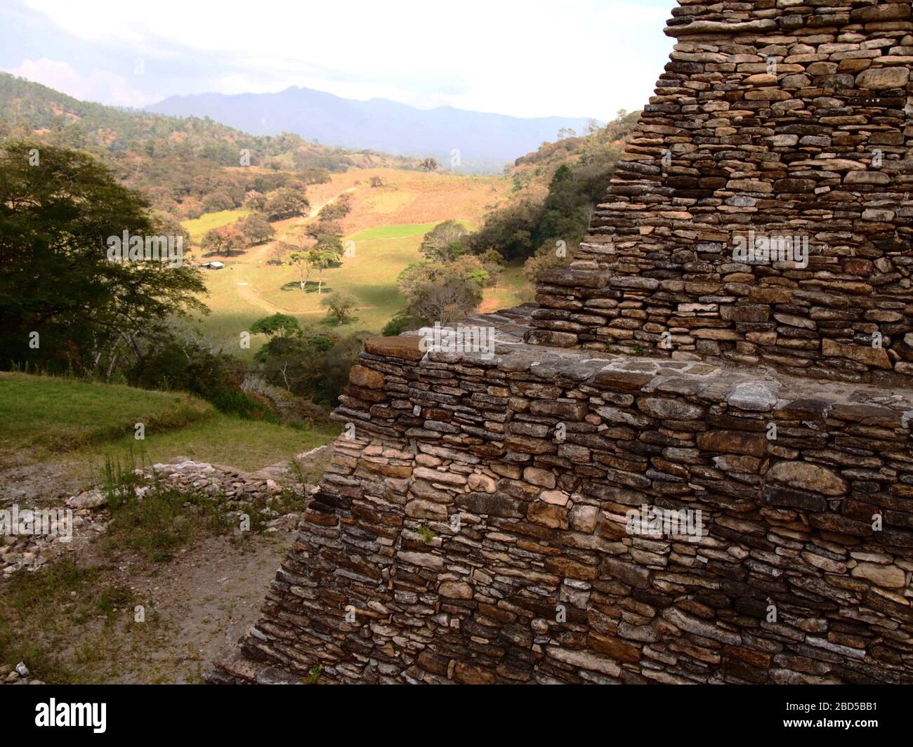 Ruins of the archaeological site of Tonina, a Mayan palace complex in ...