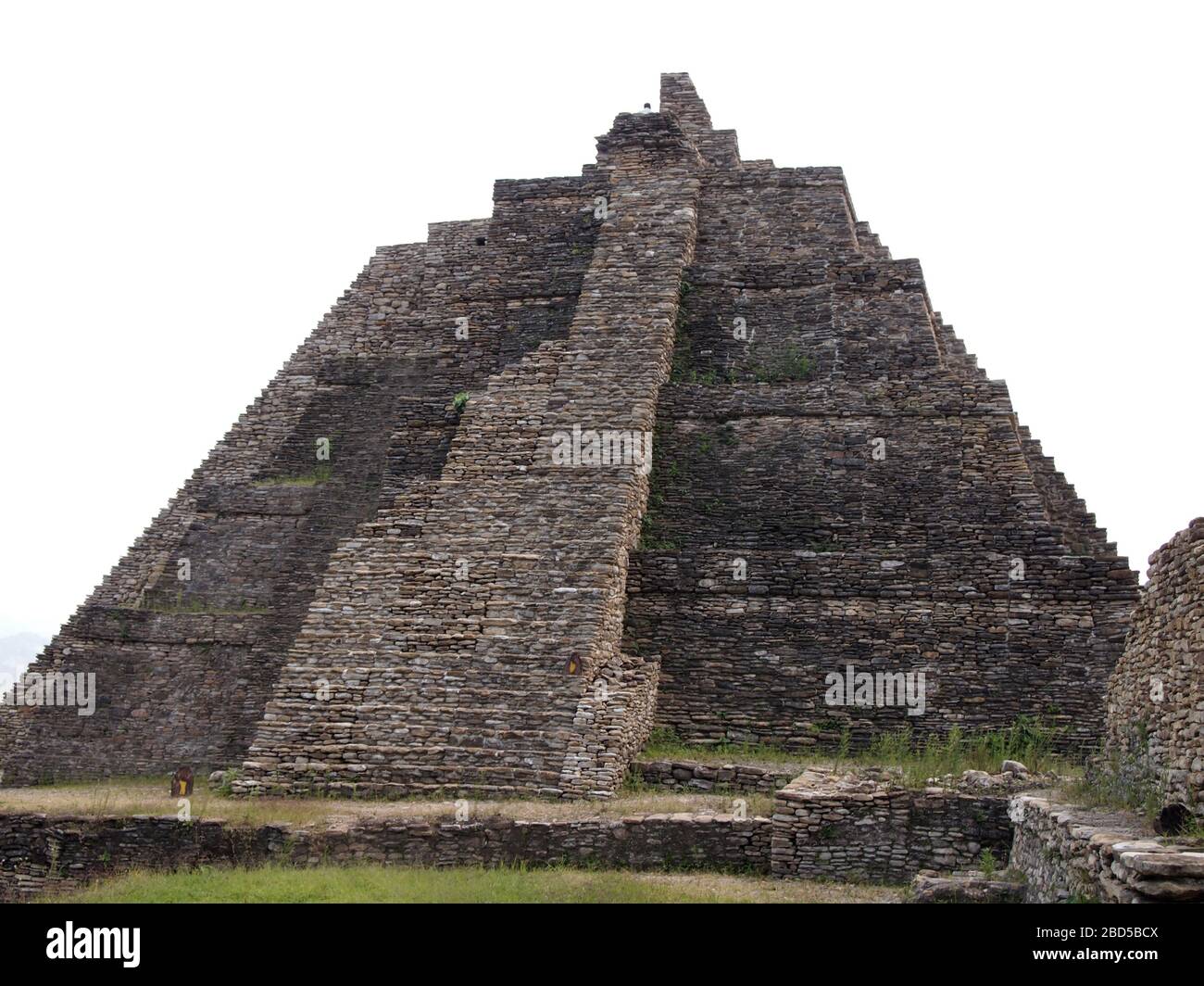 Ruins of the archaeological site of Tonina, a Mayan palace complex in ...