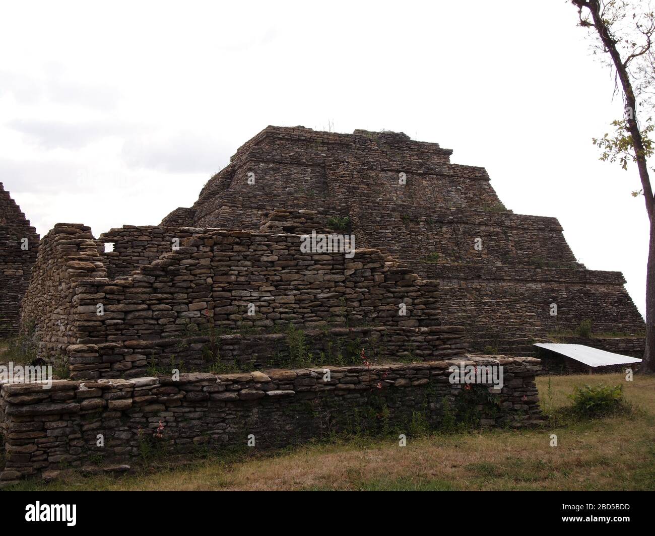 Ruins of the archaeological site of Tonina, a Mayan palace complex in ...
