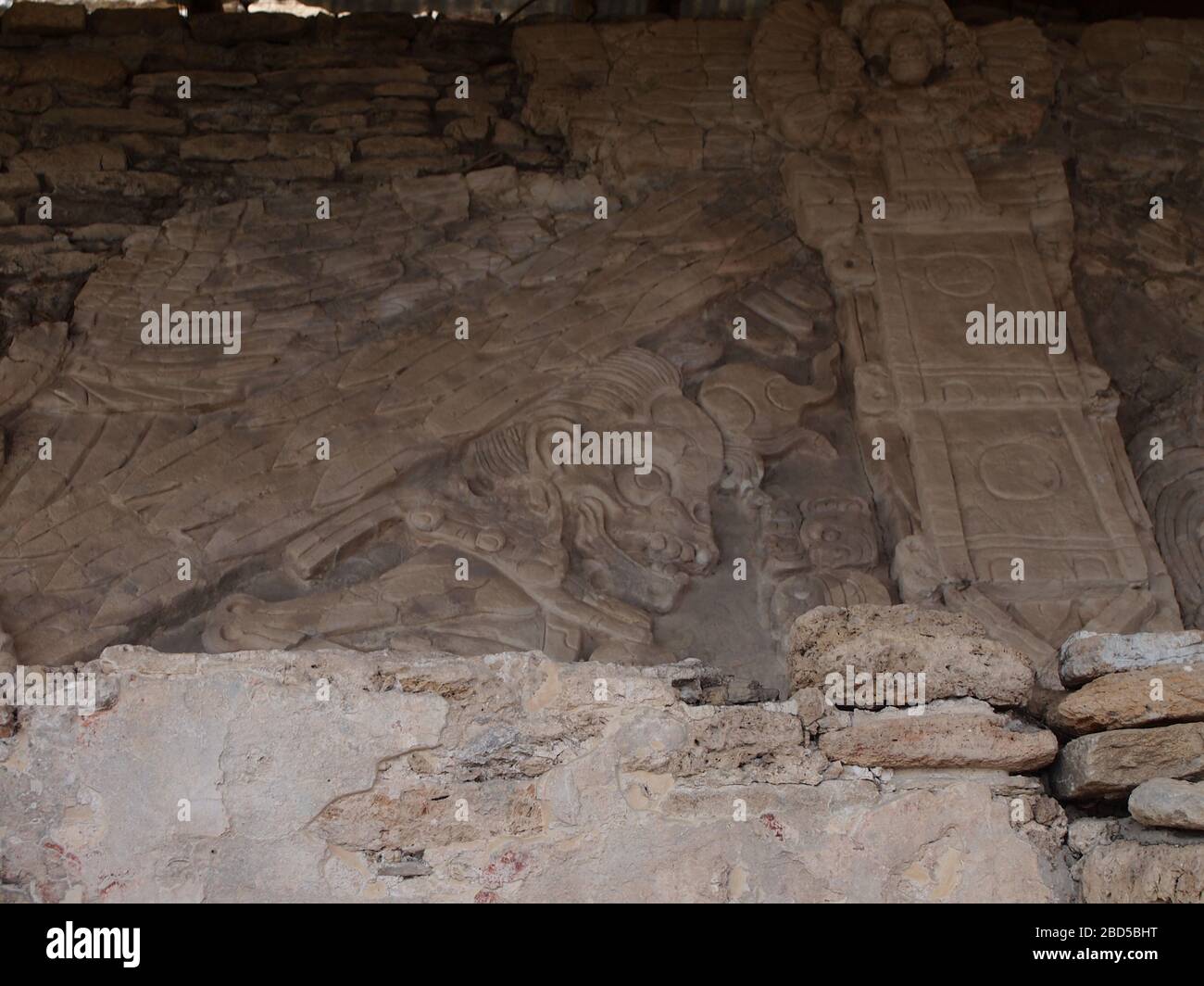 Ruins of the archaeological site of Tonina, a Mayan palace complex in ...