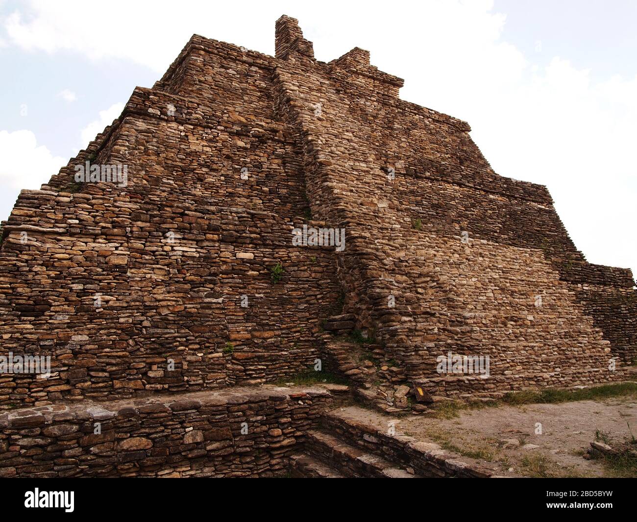 Ruins of the archaeological site of Tonina, a Mayan palace complex in ...