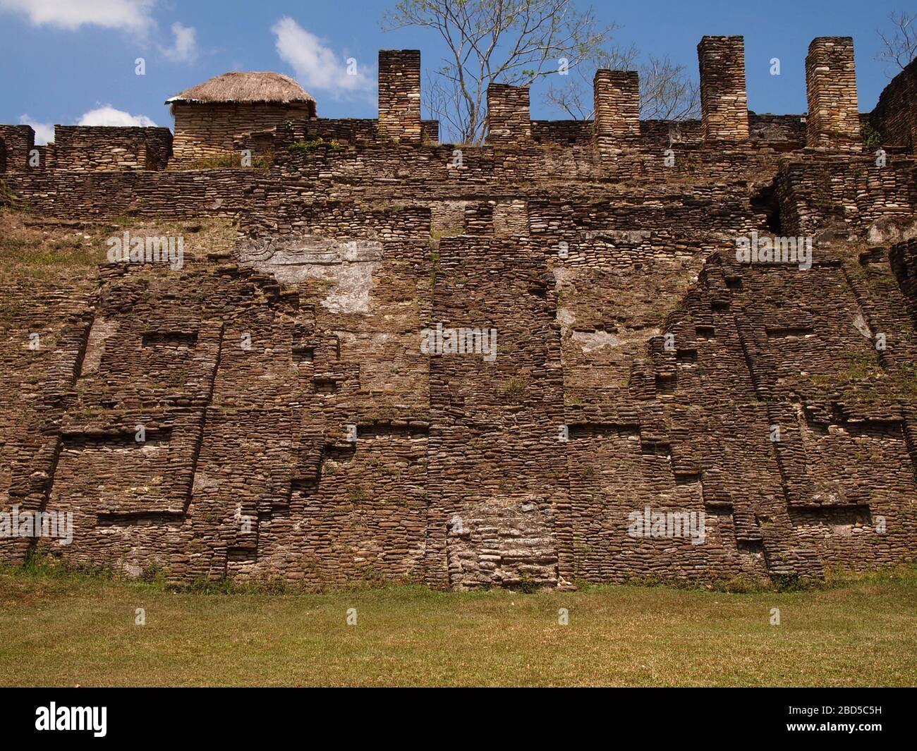 Ruins of the archaeological site of Tonina, a Mayan palace complex in ...