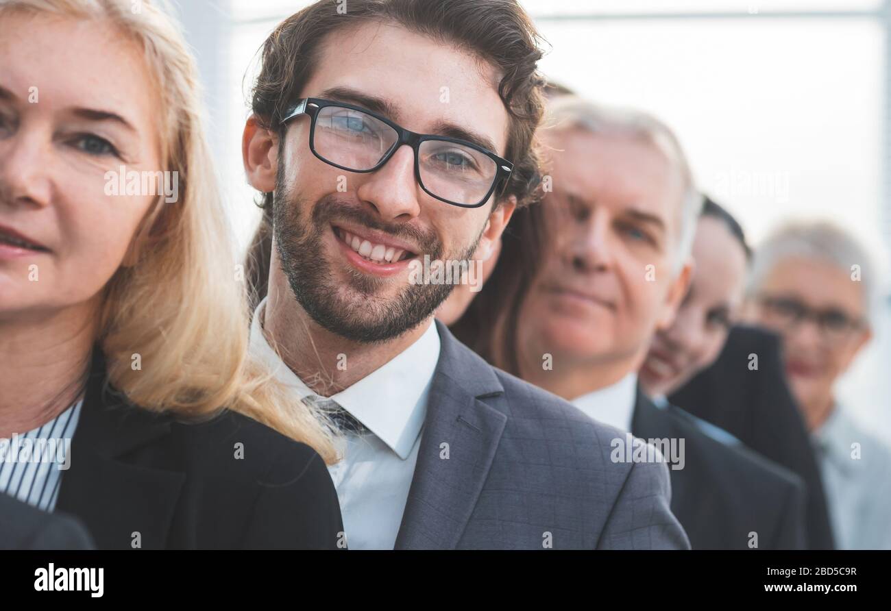 Close up diverse employees hi-res stock photography and images - Alamy