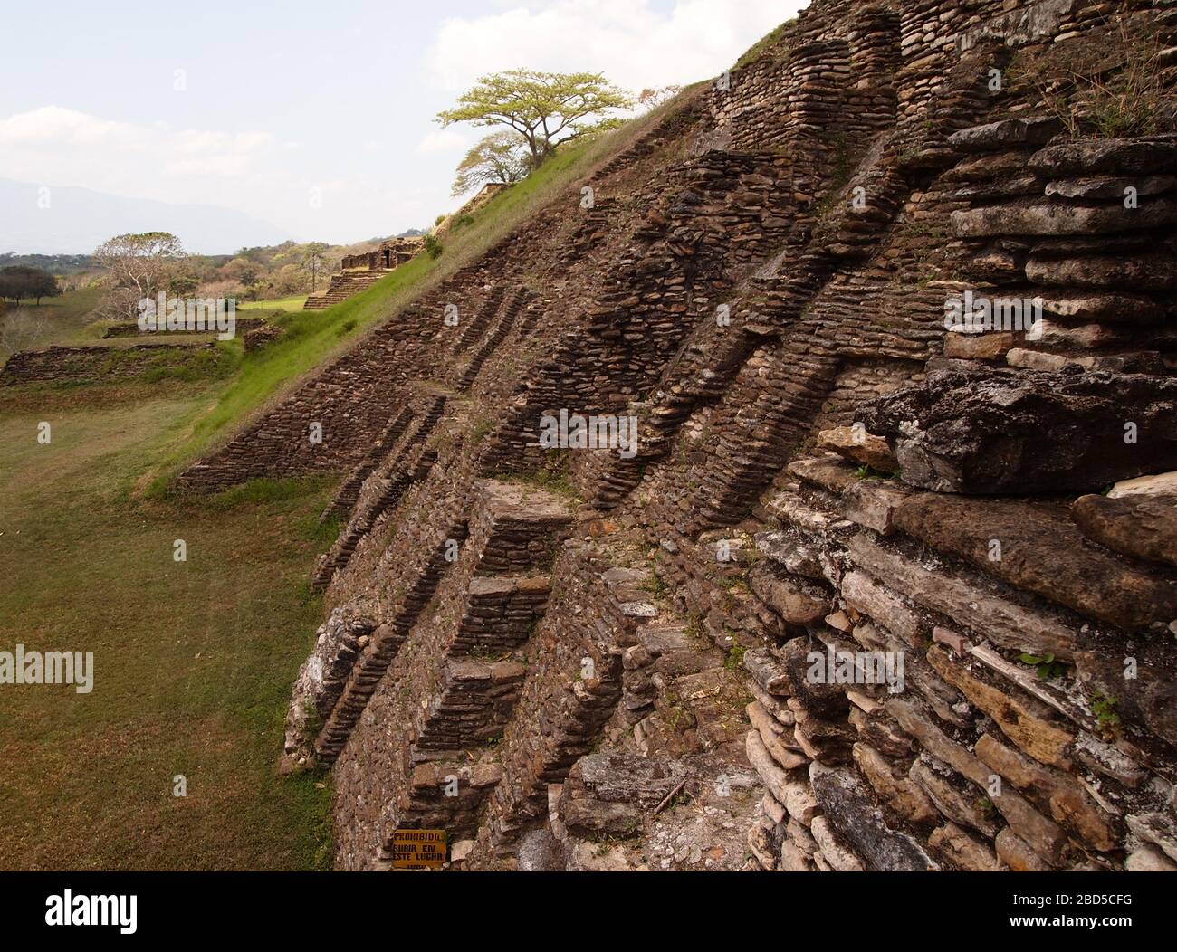 Ruins of the archaeological site of Tonina, a Mayan palace complex in ...