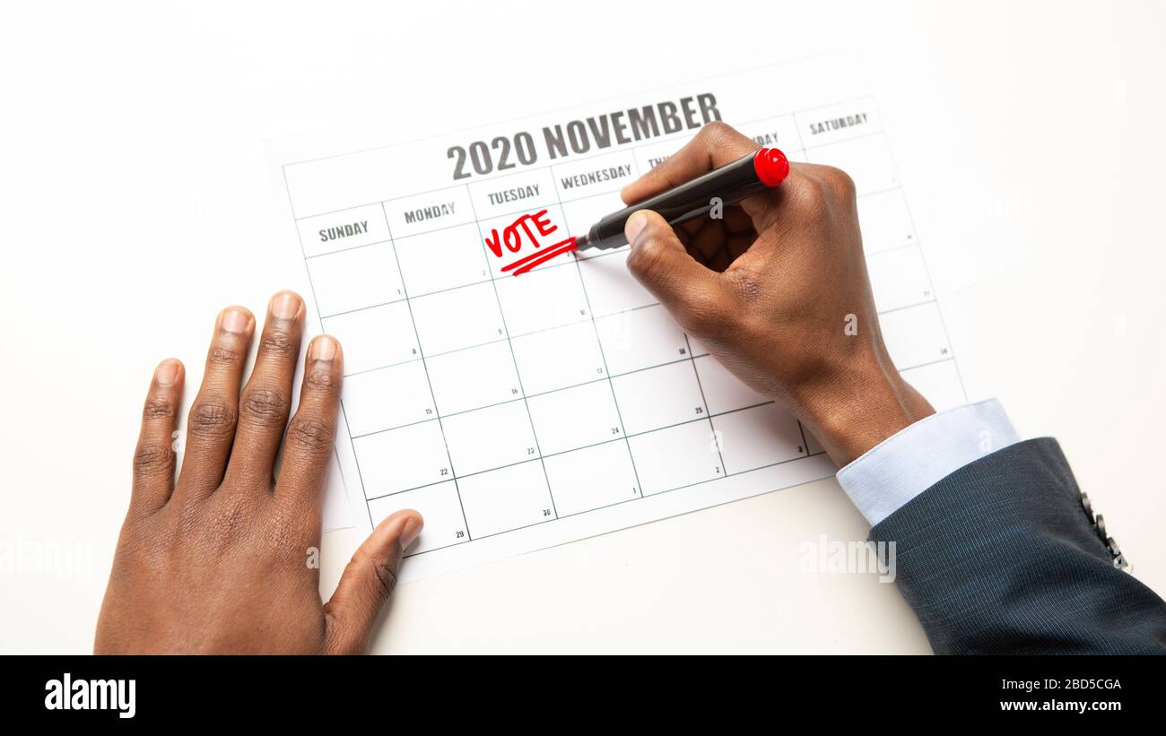 Black and white man vote hi-res stock photography and images - Alamy