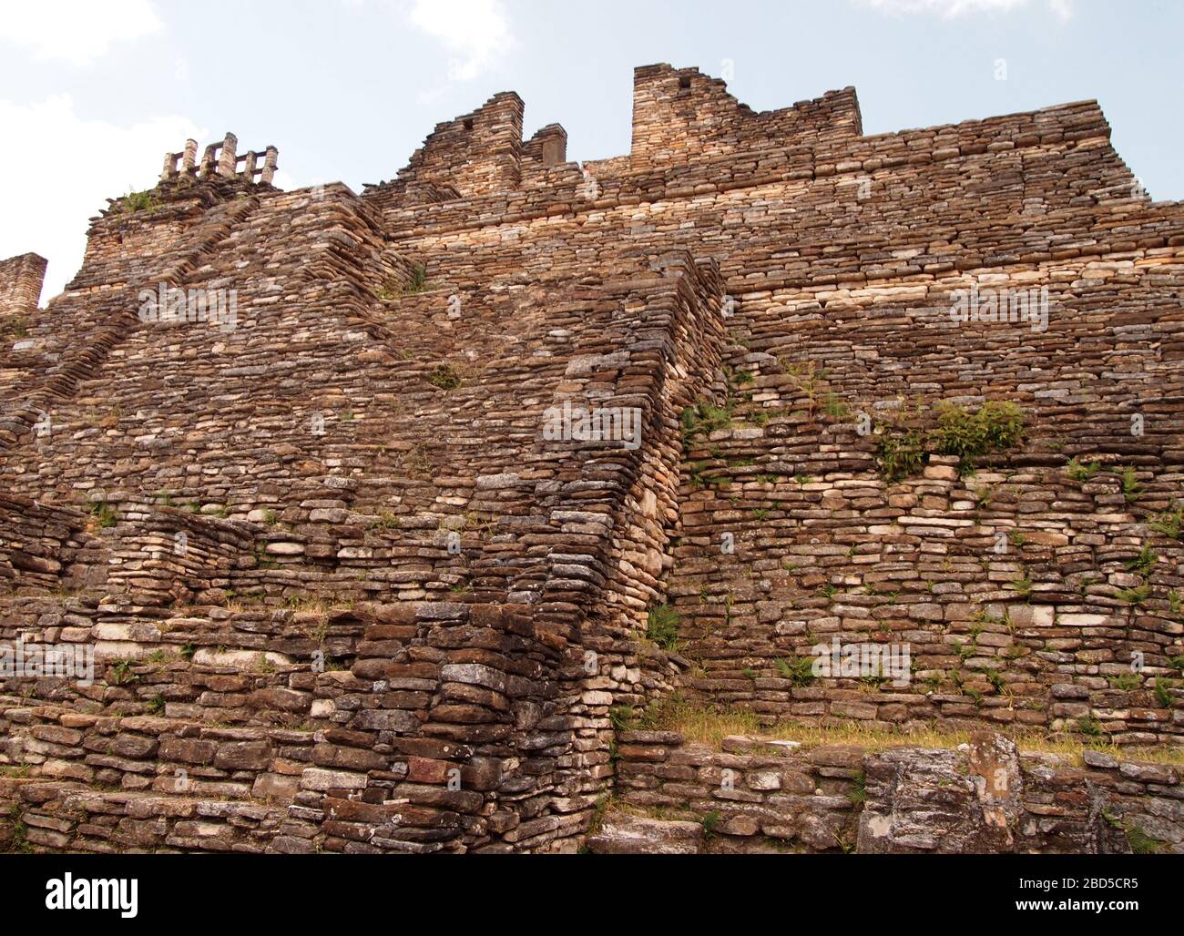 Ruins of the archaeological site of Tonina, a Mayan palace complex in ...