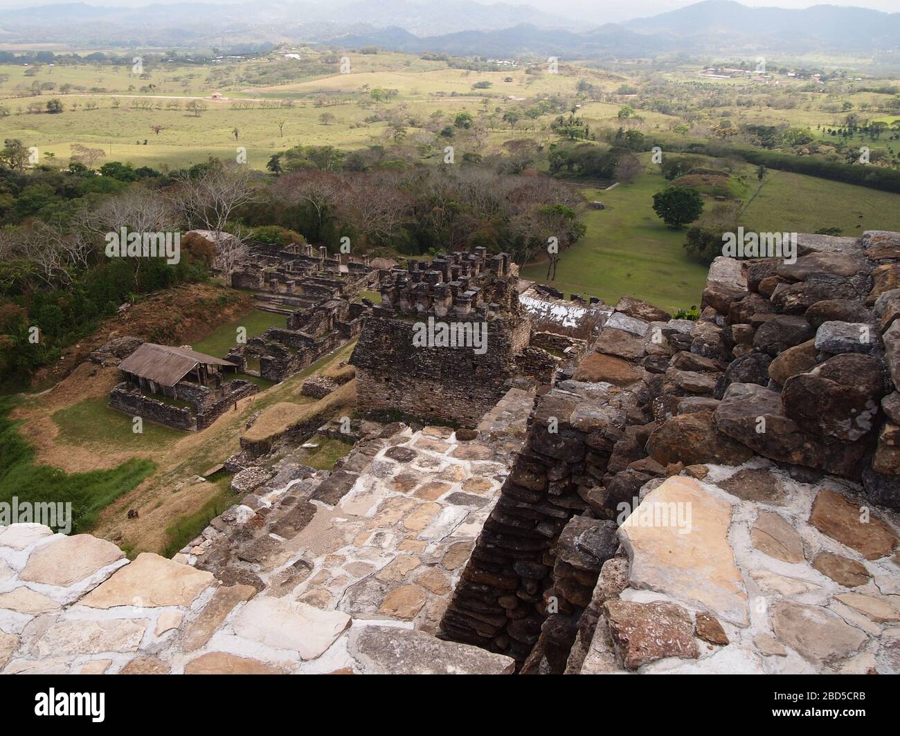 Ruins of the archaeological site of Tonina, a Mayan palace complex in ...