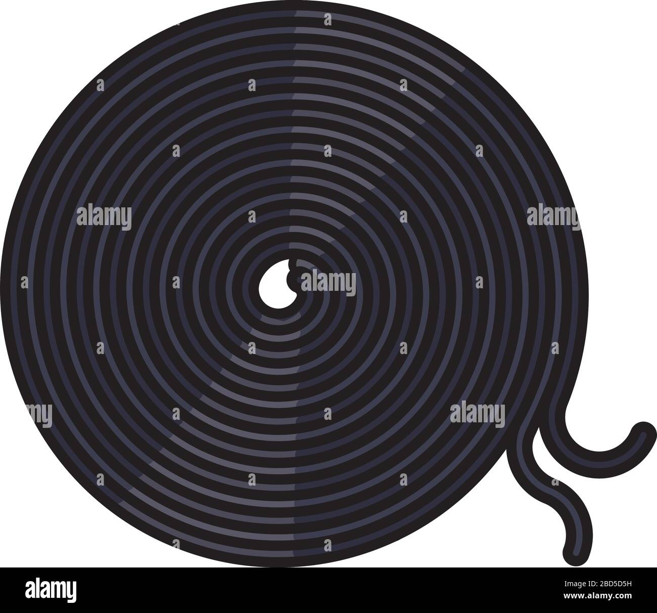 Licorice wheel isolated vector illustration vor Licorice Day on ...