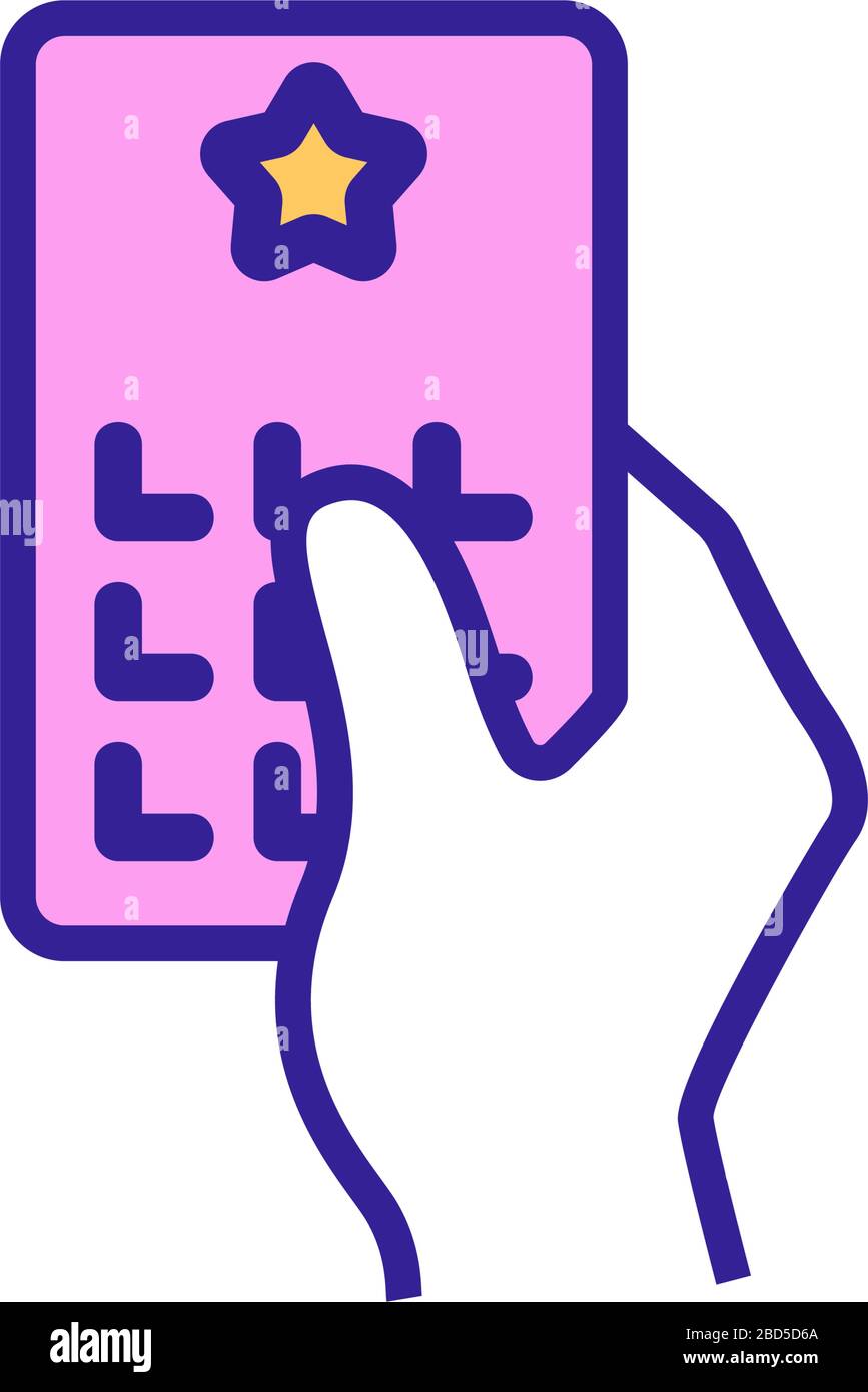 lottery ticket icon vector outline illustration Stock Vector Image ...