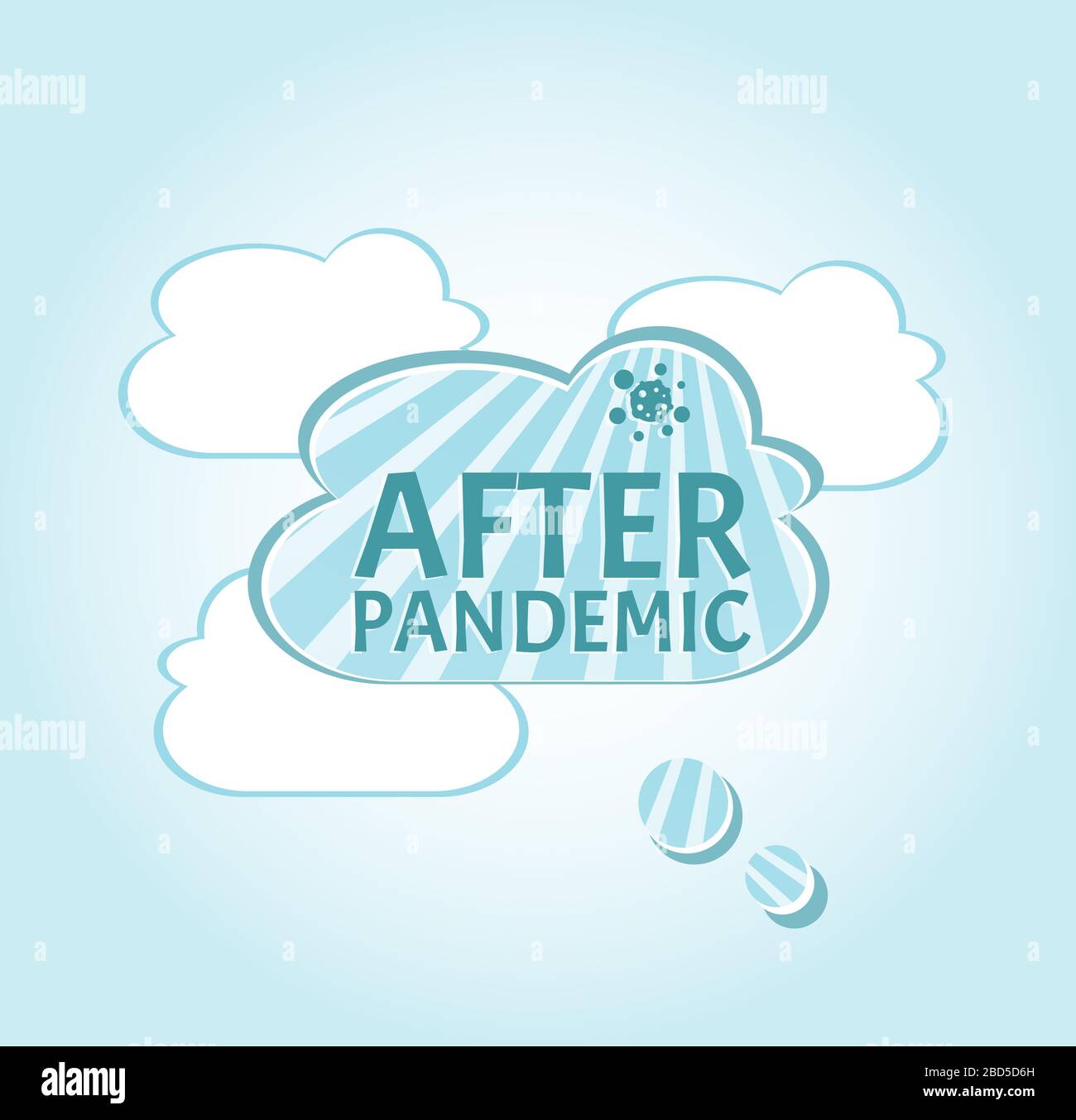 After pandemic. Sign caution covid-19 Coronavirus. Danger and public ...