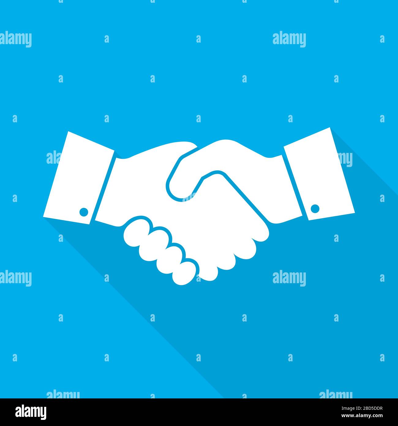 Blue sign handshake symbol icon hi-res stock photography and images - Alamy