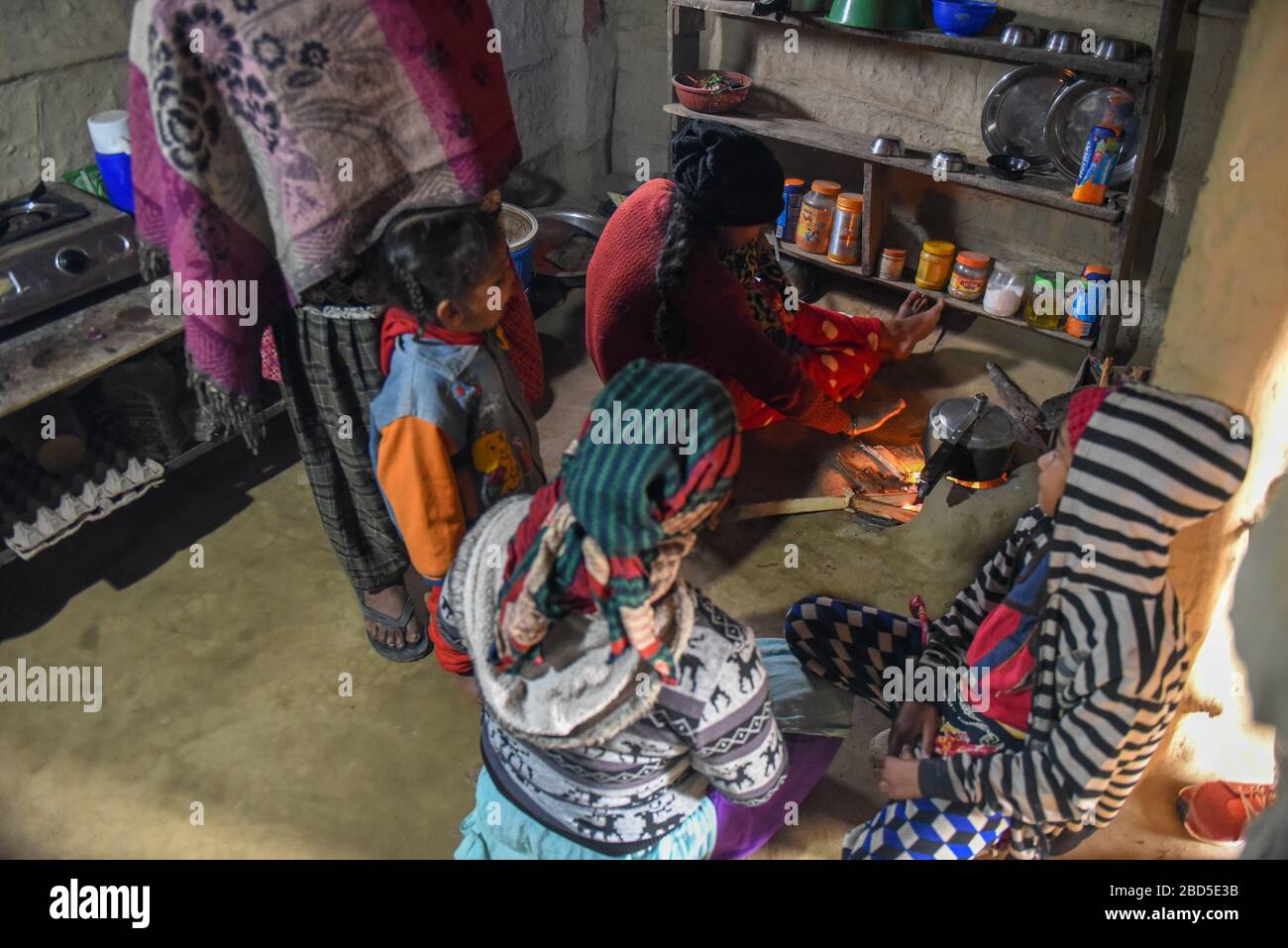 Nepal tharu house hi-res stock photography and images - Alamy