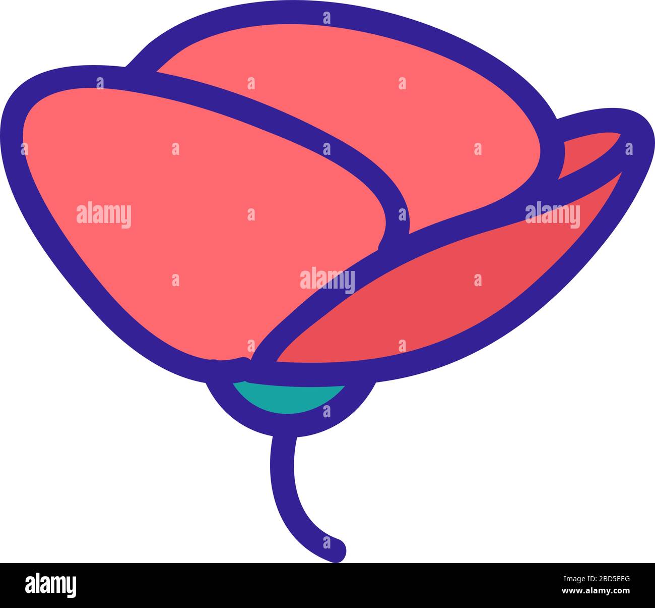 poppy plant icon vector outline illustration Stock Vector Image & Art ...