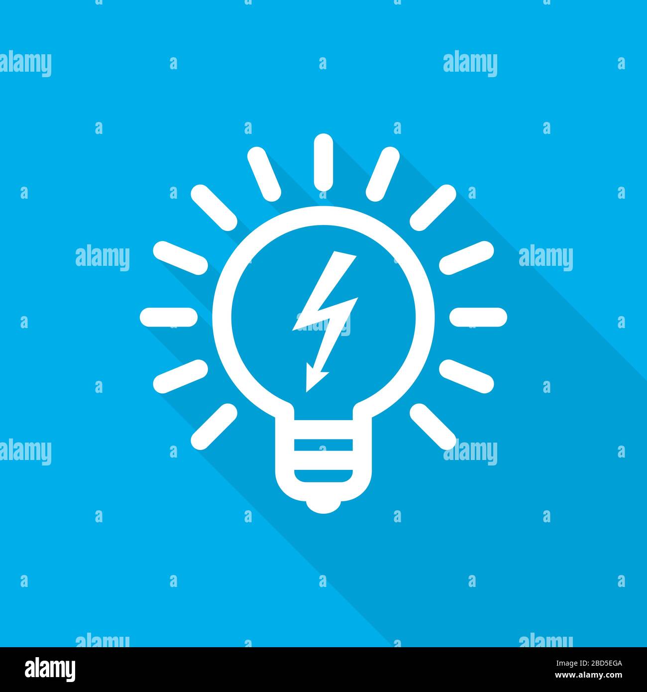 Light bulb in white background Stock Vector Images - Alamy