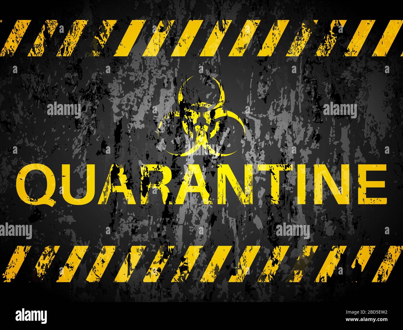 Grunge quarantine textured background. Vector illustration Stock Photo ...