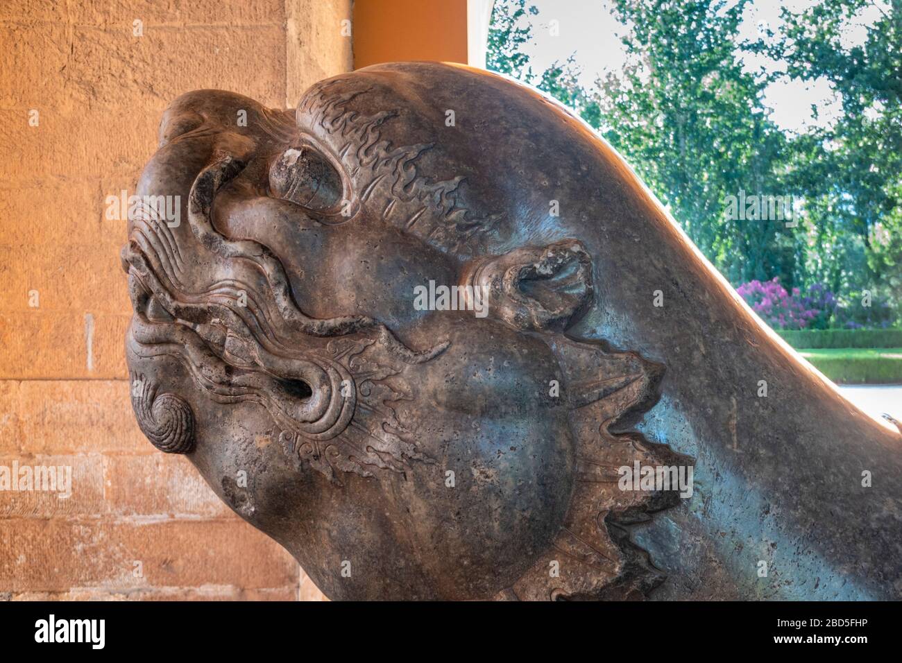 detail of Bixi statue, Spirit or Sacred Way, Ming Tombs, Changping ...