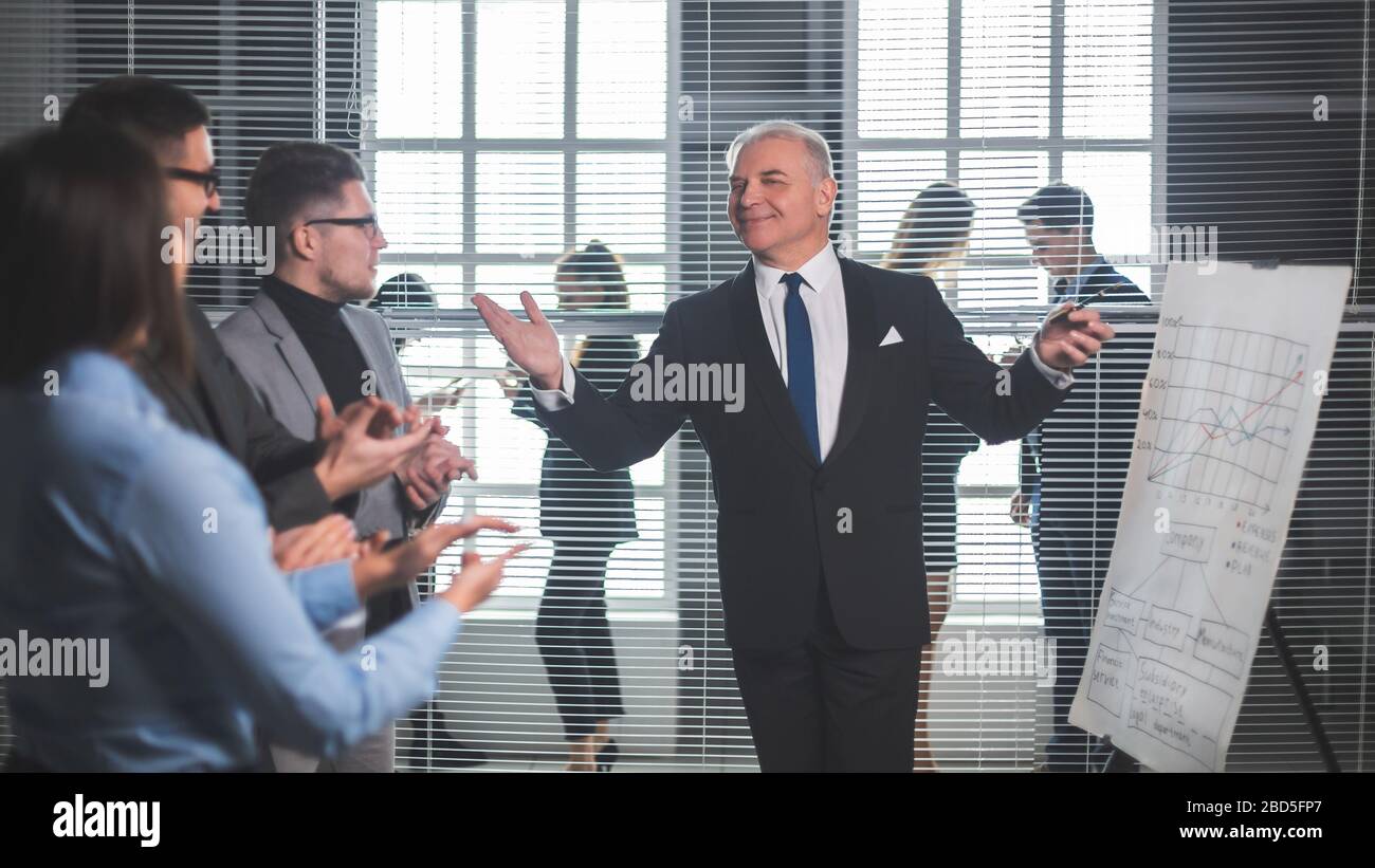 Happy project manager group hi-res stock photography and images - Alamy