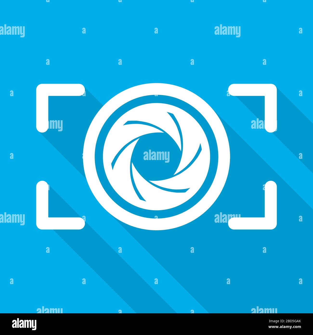 Focus icon. Vector illustration. Aperture diaphragm icon. Camera icon ...