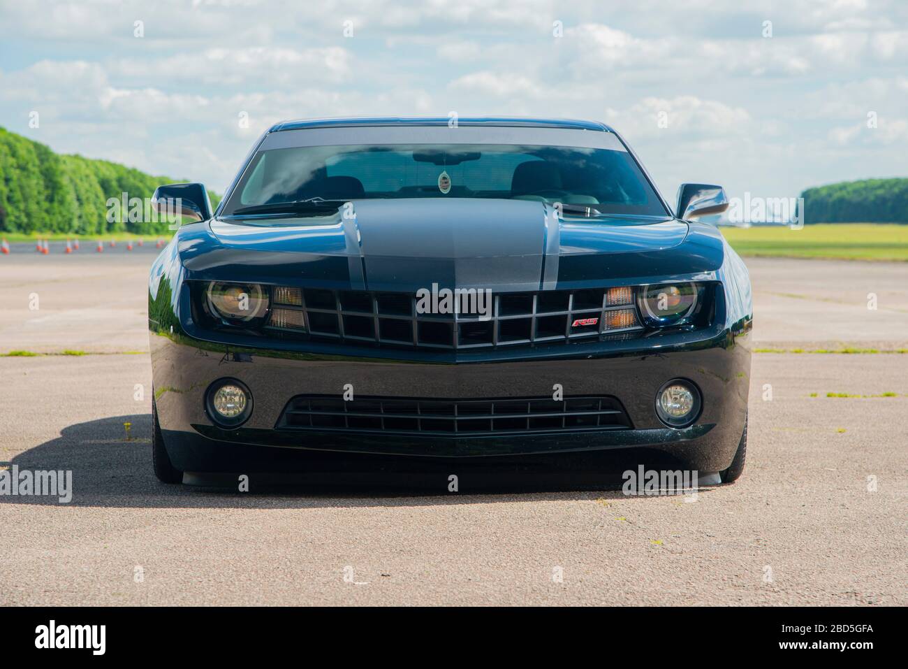 2014 Chevrolet Camaro ZS, modified with air suspension Stock Photo - Alamy
