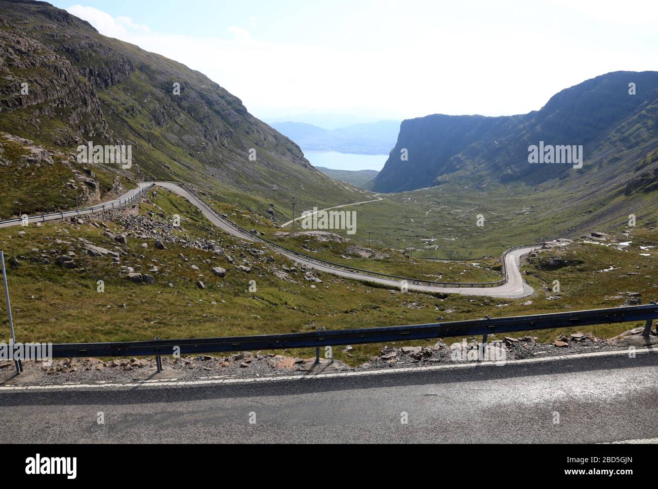 Bealach na ba (pass of the cattle) Applecross, Strathcarron, Scotland ...