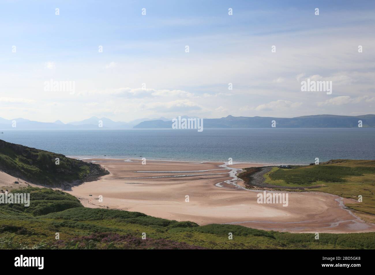 Sand bay near Applecross, Strathcarron, Scotland, UK Stock Photo - Alamy