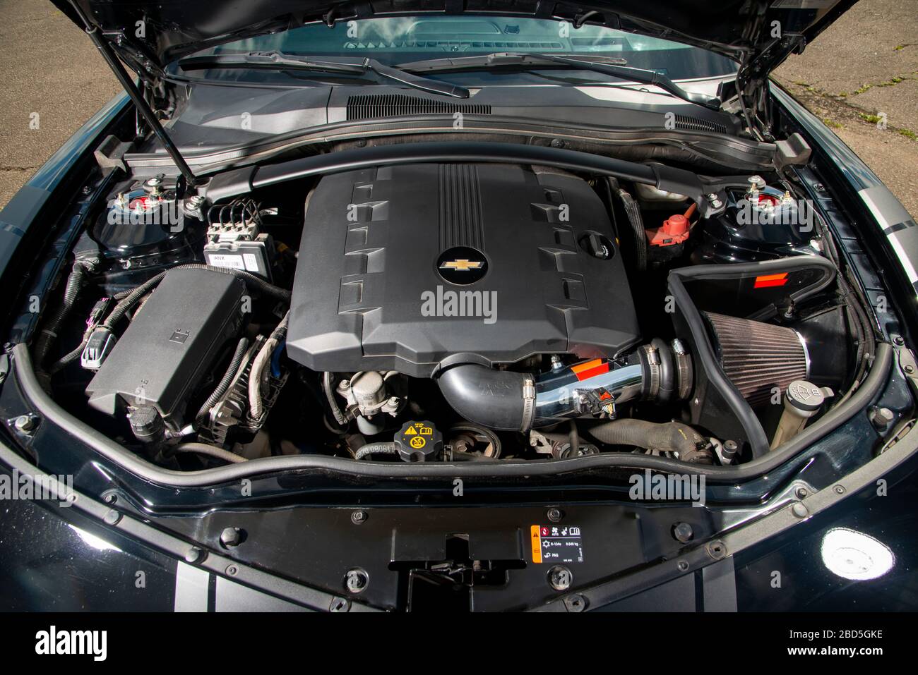 2014 Chevrolet Camaro ZS, modified with air suspension Stock Photo - Alamy