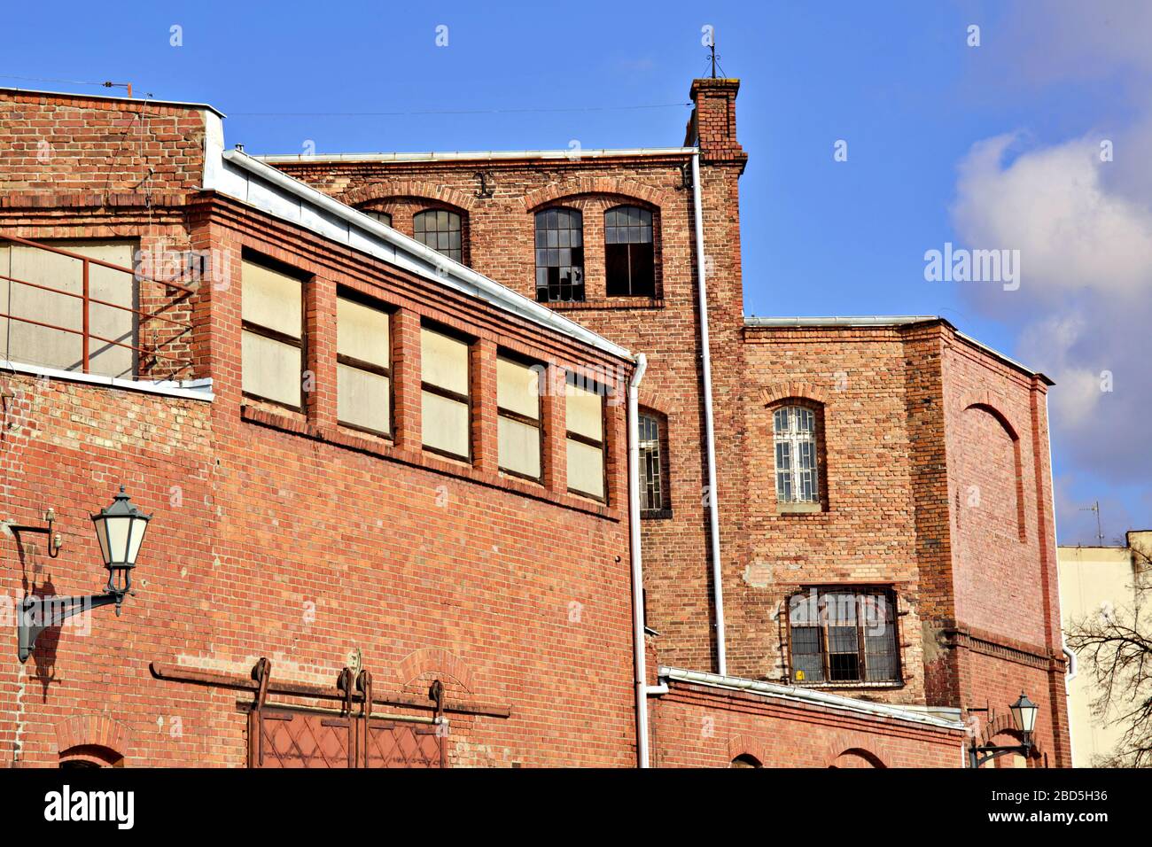 TORUN, POLAND Tuesday, April 7, 2020: the wall of one of the old ...