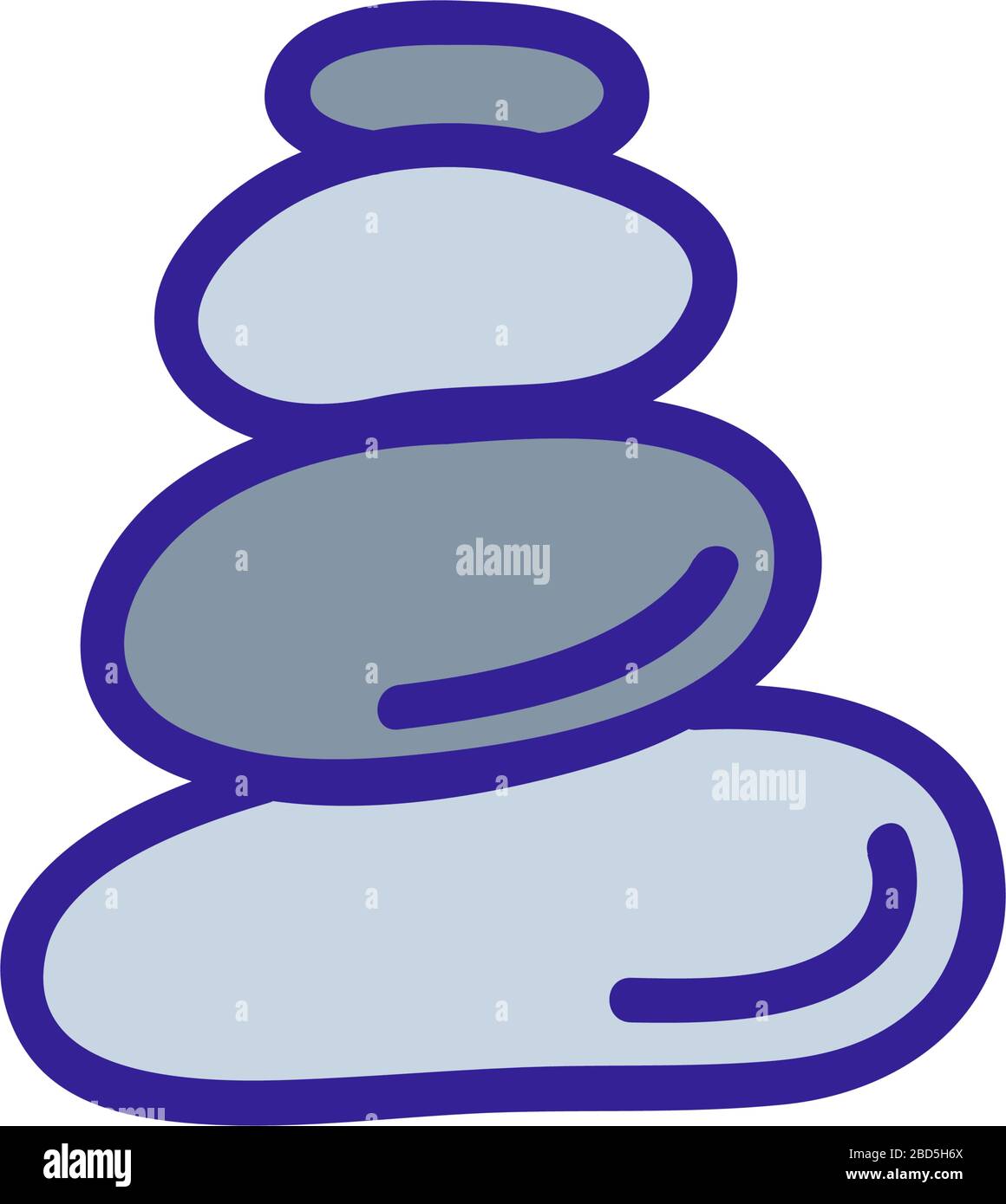 stack of stones icon vector outline illustration Stock Vector Image ...