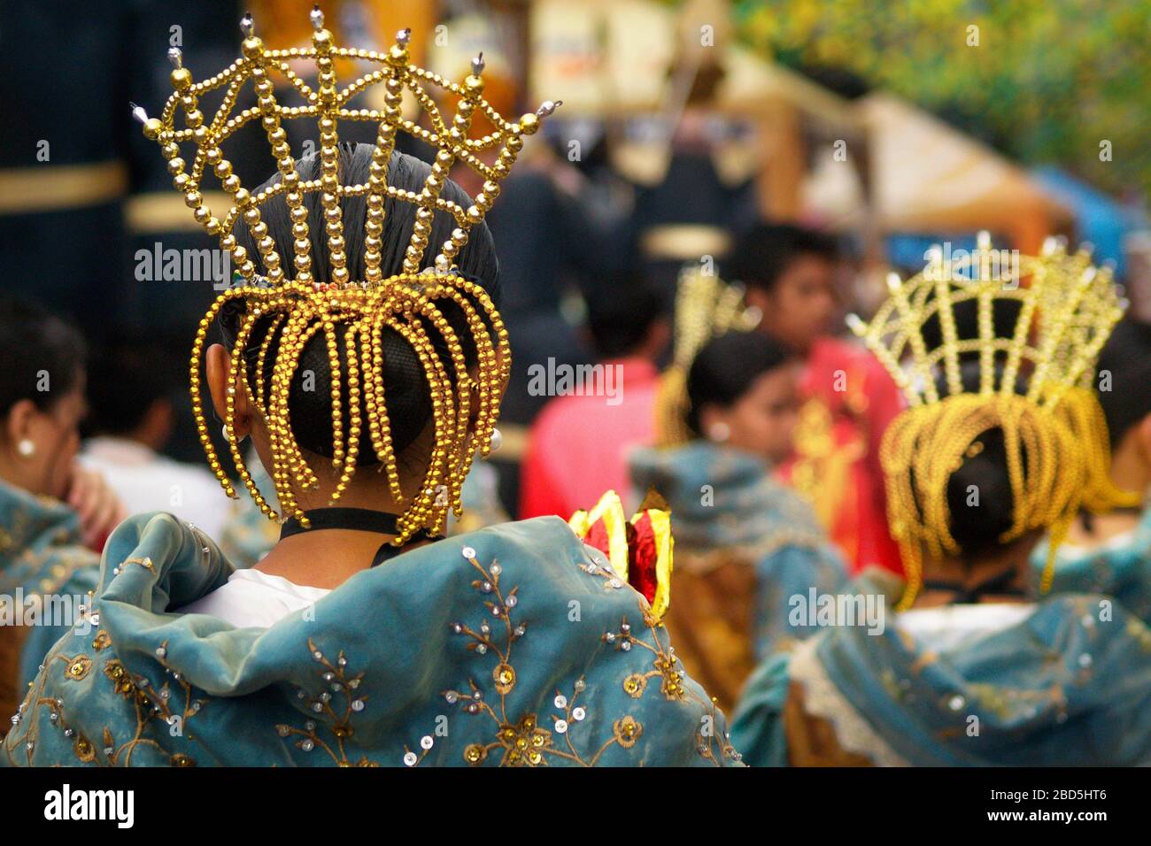 view of the parade during sinolog festival in Philippines Stock Photo ...