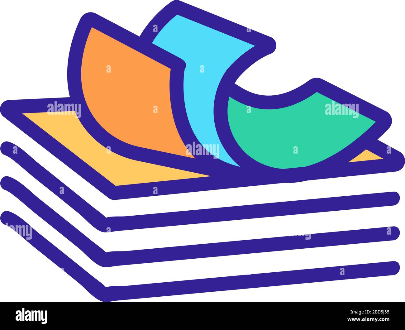 Stack Of Paper Icon Vector