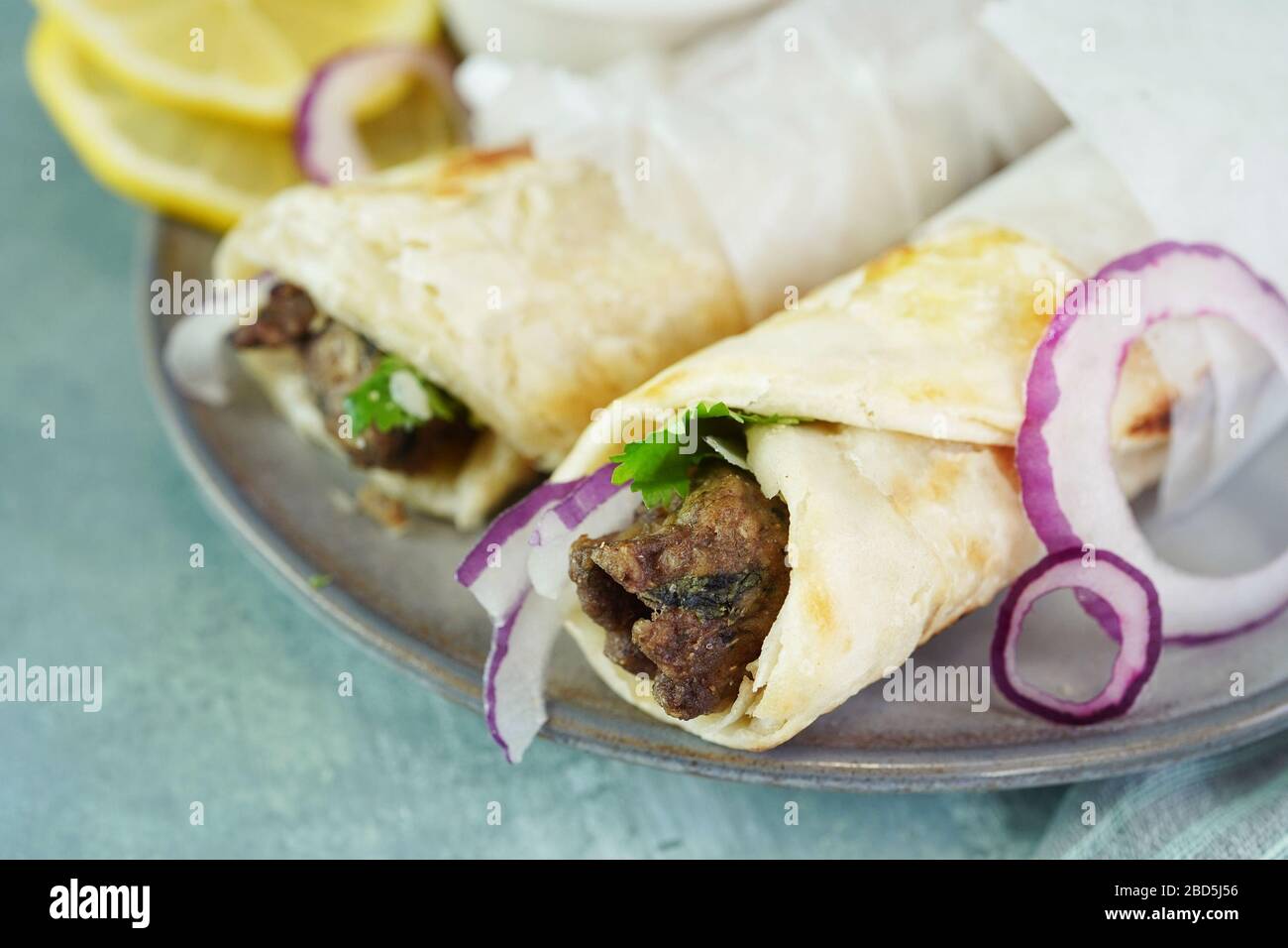 Kathi rolls hi-res stock photography and images - Alamy