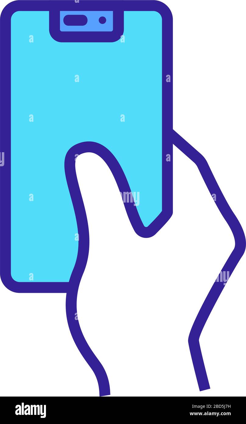 phone icon vector outline illustration Stock Vector Image & Art - Alamy